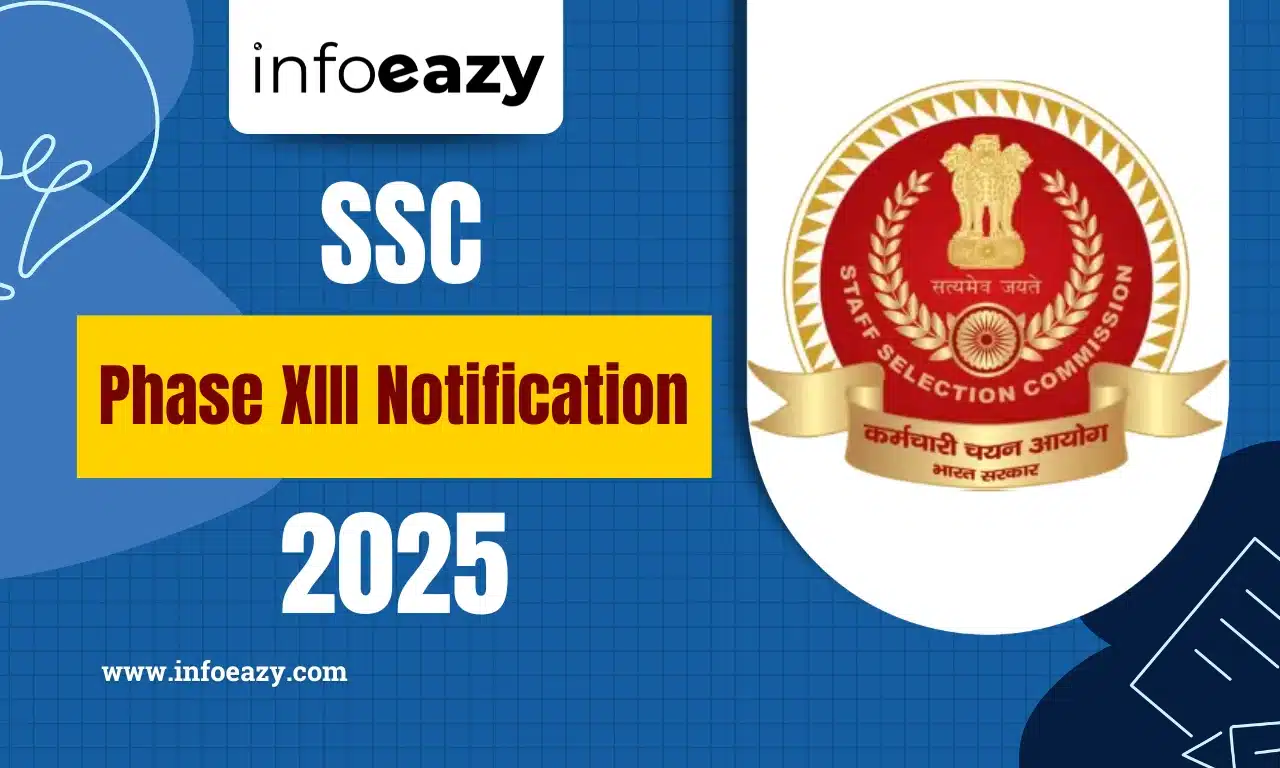SSC Selection Post Phase 13 Notification 2025 Out Download PDF